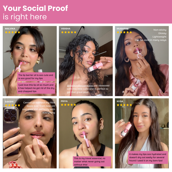 Lip Barrier Oil For Dry & Pigmented Glossy Lips – theskindietcompany